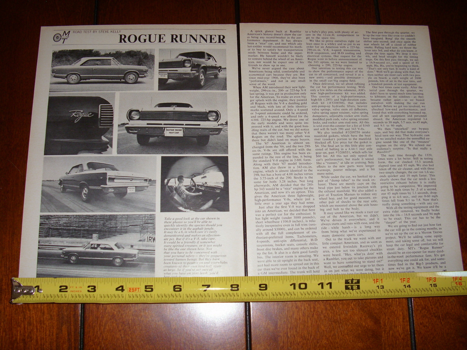 1967 AMC ROGUE AMERICAN MOTORS - ORIGINAL VINTAGE ARTICLE | eBay
