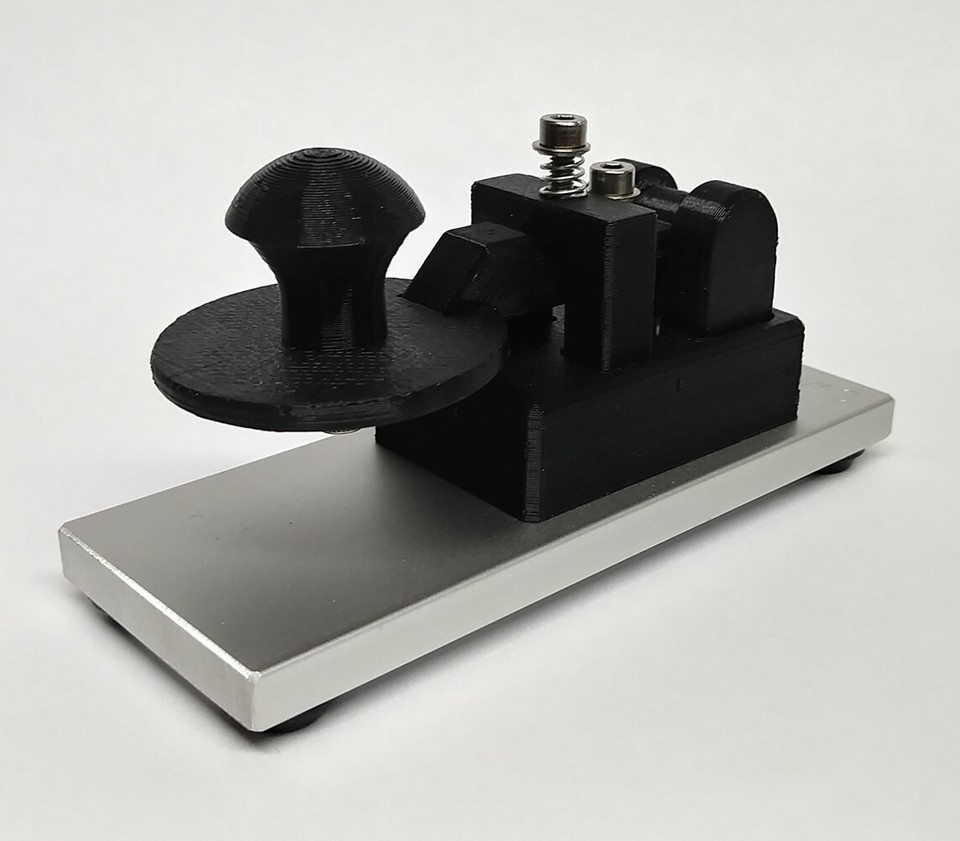 CW Morse Code Keys Micro Navy Style Morse Code Key w/ 1/4" Aluminum ...