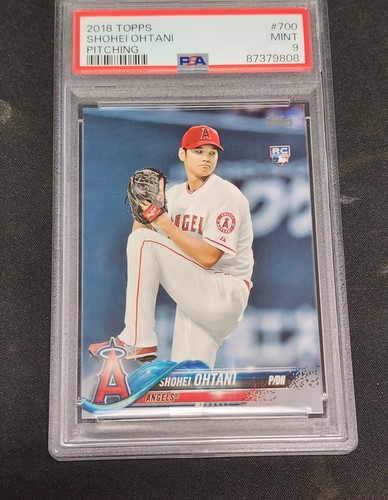 2018 Topps Shohei Ohtani (RC) Pitching #700 Rookie Angels Dodgers PSA 9 ...