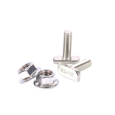 15Pcs M10*30 T Bolts with 15Pcs M10 Hexagon Nut for Mounting on PV ...