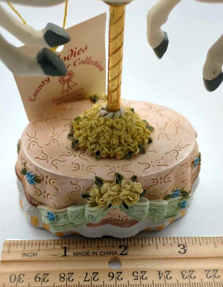 Melodies County Fair Collection "Love Me Tender" Carousel Horse With ...