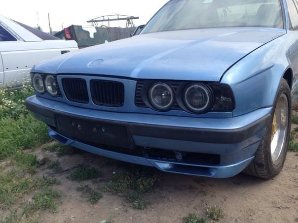 bmw e34 540 Front Bumper Splitter Lip Spoiler Body kit Brake Ducts | eBay