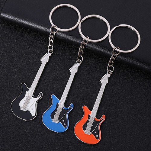 Guitar Keychain Creative Guitar Musical Instrument Keychain Gift ...