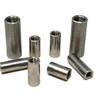 ROUND STUDDING CONNECTOR NUTS A2 STAINLESS STEEL ALL THREAD ROD BAR ...
