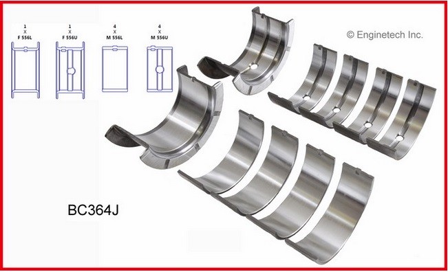 Main & Rod Bearings Set for Big Block Chevrolet GMC BBC 454 427 402 396 ...