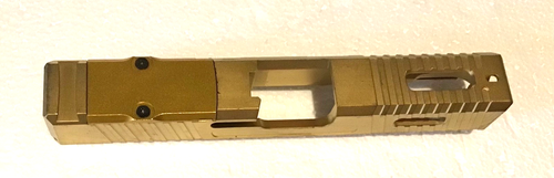 New Ported TRYBE Gold Slide For Glock 19 Gen 4 Stripped RMR Cut with ...