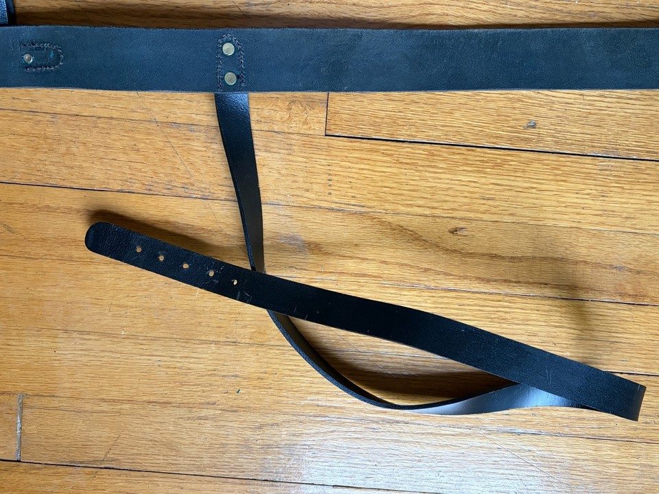 US CIVIL WAR UNION CAVALRY OFFICERS LEATHER SWORD & SABER BELT– NEW ...
