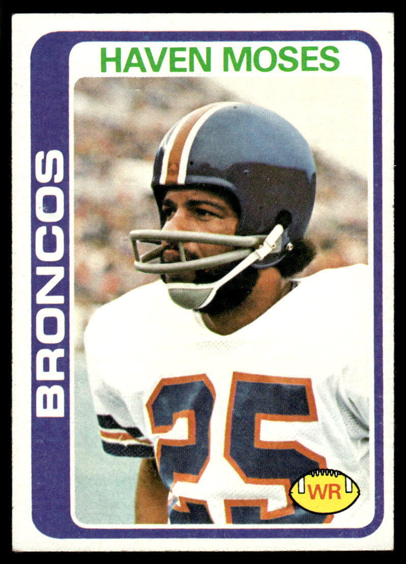 Haven Moses Signed DENVER BRONCOS Card 1978 Topps | eBay