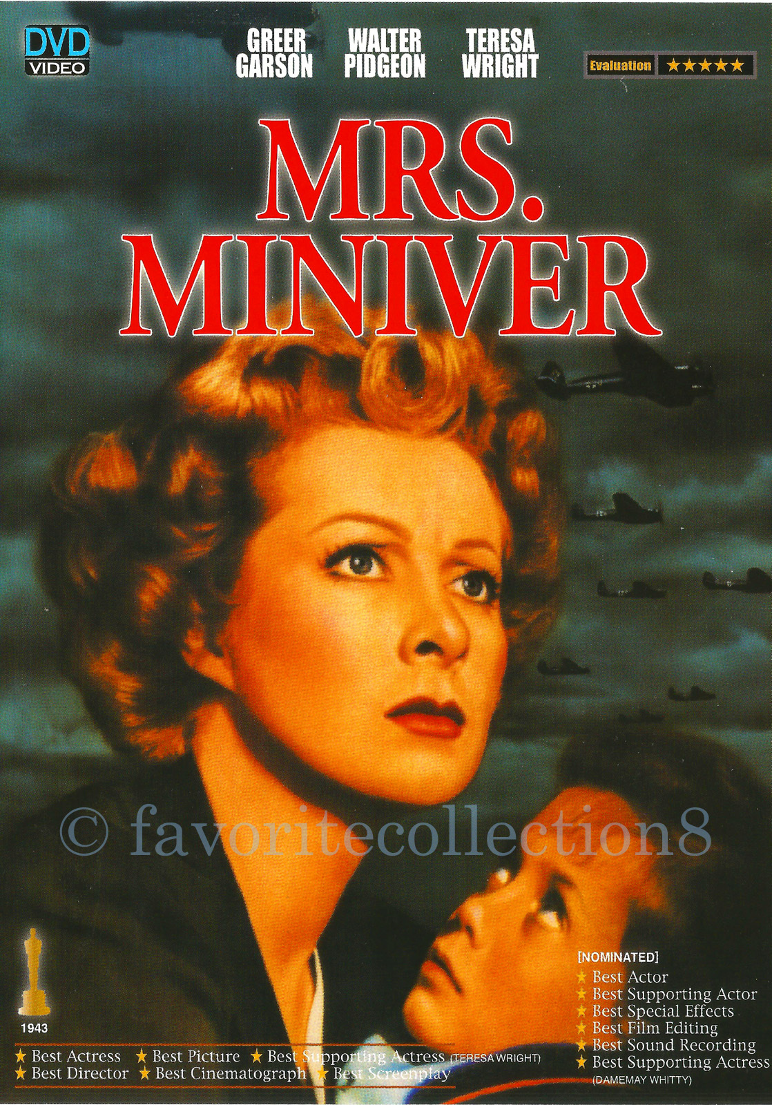 Mrs. Miniver (1942) - Greer Garson, Walter Pidgeon, Teresa Wright ...