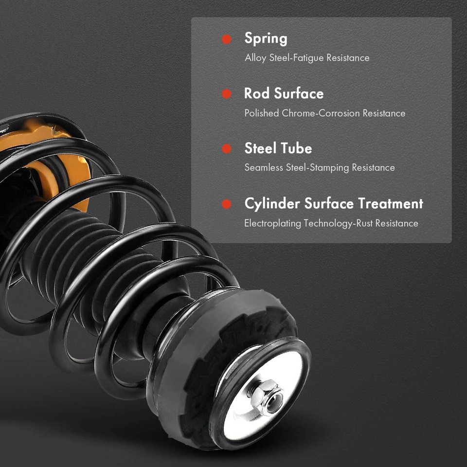 2x Complete Strut & Coil Spring Assembly for Ford Contour Mercury ...