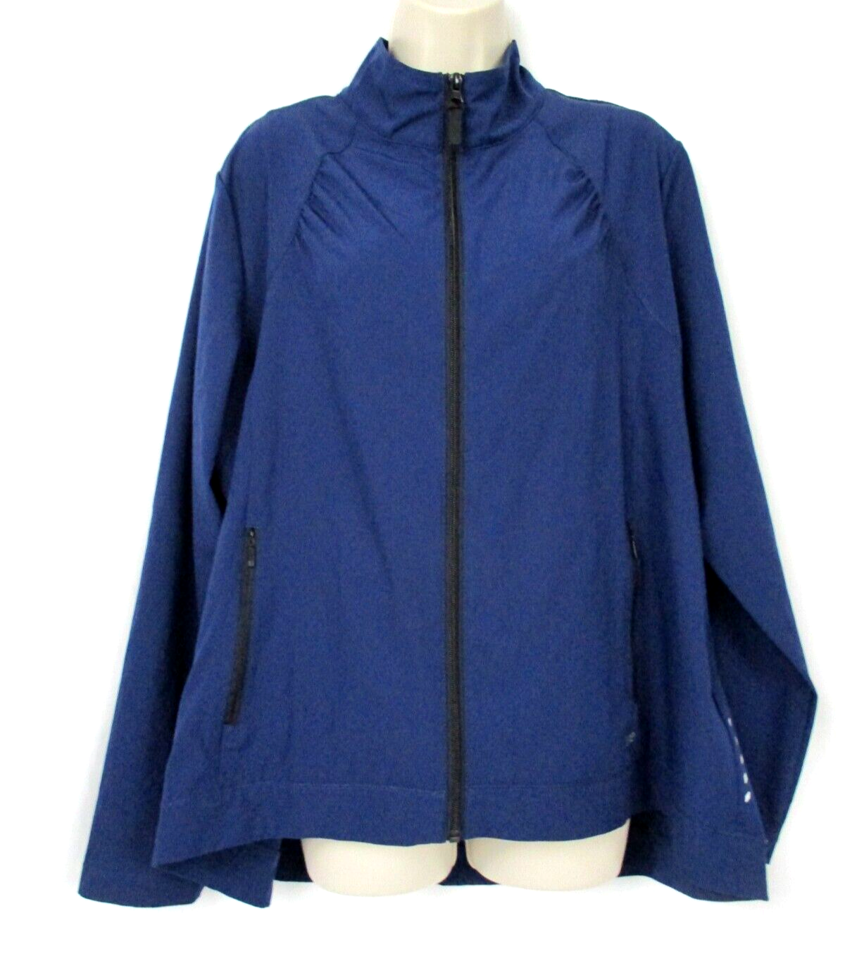 Barco One Womens Jacket Size 2XL 5405 Crew Neck Full Zip Stretch ...
