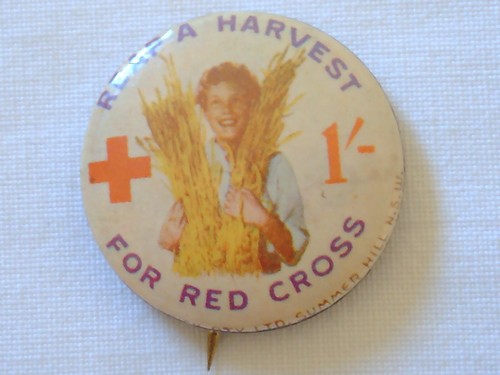 Reap a Harvest for Red Cross Aust Historic Vintage Antiquarian Badge ...