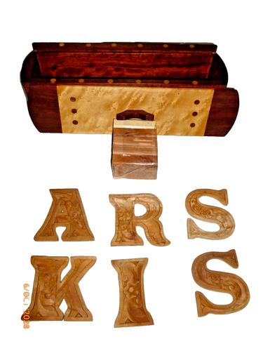 Vintage Wooden K. M. Norman Handcrafted Tie Box Cedar Fresh Blocks ...