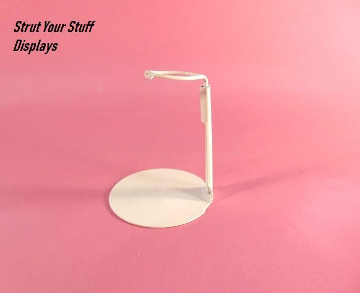 4 dozen KAISER #1001 WHITE MINI STANDS. Fit 3.5"-5" tall dolls TINY ...