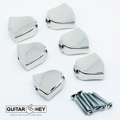NEW (6) Keystone Buttons w/ Screws for Grover Rotomatic Tuners Keys ...