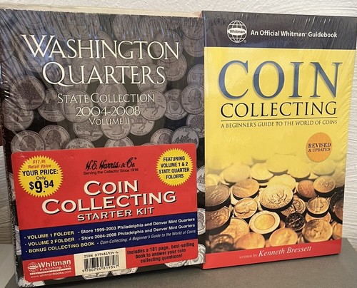 H.E. Harris & Co Coin Collecting Starter Kit Vol 1 & 2 and Guidebook ...