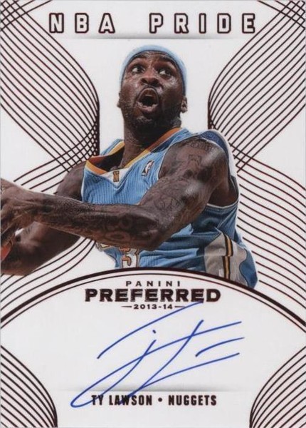 2013-14 Panini Preferred - NBA Pride Red #415 Ty Lawson /20 (AU) for ...