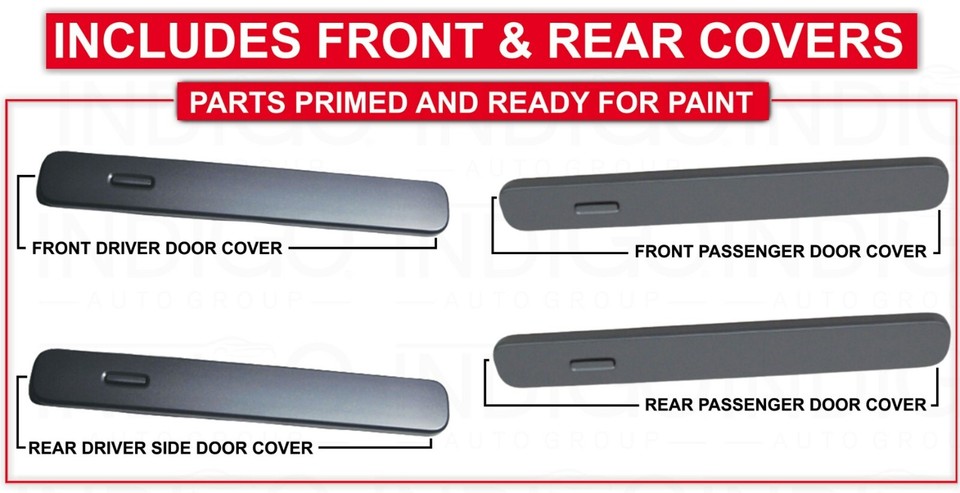 RANGE ROVER VELAR - COMPLETE FRONT + REAR DOOR HANDLE COVER SET ...