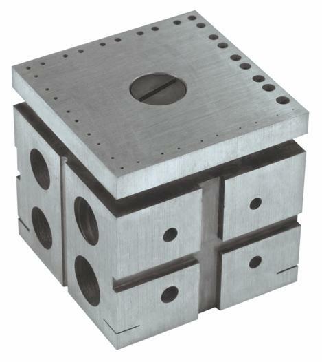 HOROTEC 03.905 RIVETING STAKE IN HARDENED STEEL, 36 HOLES Ø 0.30 ... 10 ...