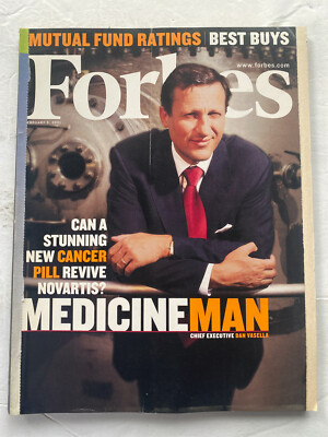 Vintage Forbes February 5th 2001 Magazine Medicine Man - Dan Vasella | eBay