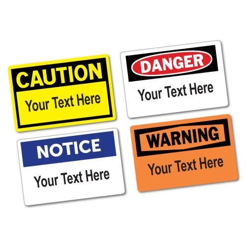 Custom Warning Signage Sticker | eBay