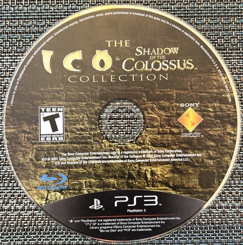 The Ico and Shadow of the Colossus Collection (PlayStation 3 PS3) Disc ...