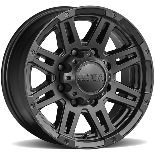 Ultra 226 Machine Trailer 16x6.5 8x6.5" +0mm Satin Black Wheel Rim 16 ...