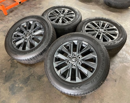 Set of OEM '22-'24 Toyota Tundra 20" Dark Charcoal Rims on 265/60R20 ...