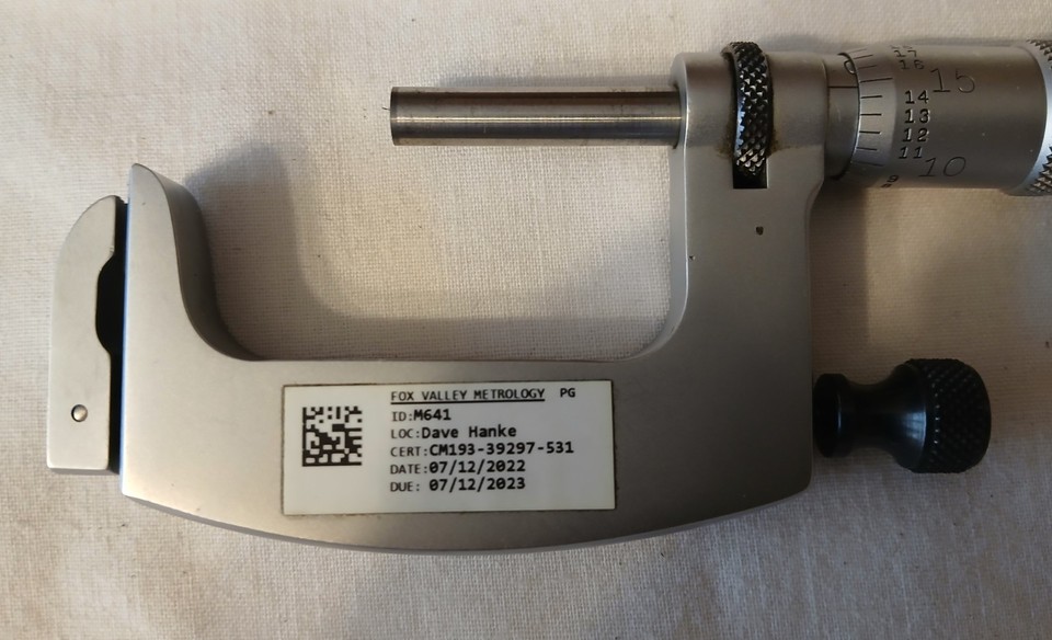 Starrett 220 220XFL Multi Anvil Micrometer 1-2 Inch Range 0.001 | eBay