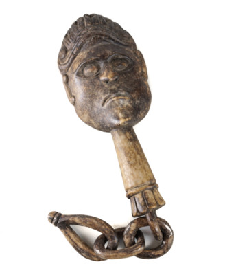 African Carved Wood Rattle or Staff possibly BAMILEKE Bamun Yoruba | eBay