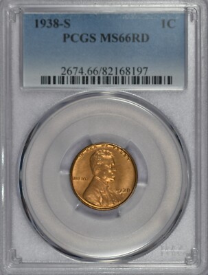 1938-S PCGS MS66RD Lincoln Cent 82168197 | eBay