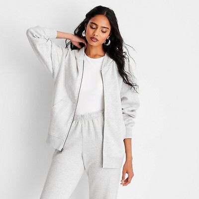 Women's Leisure Studio Zip-Up Hoodie Sweatshirt - Universal Thread ...