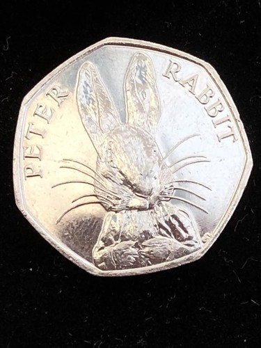 Rare Peter Rabbit 50p Half Whisker 2016 Collectible Coin Fifty Pence ...