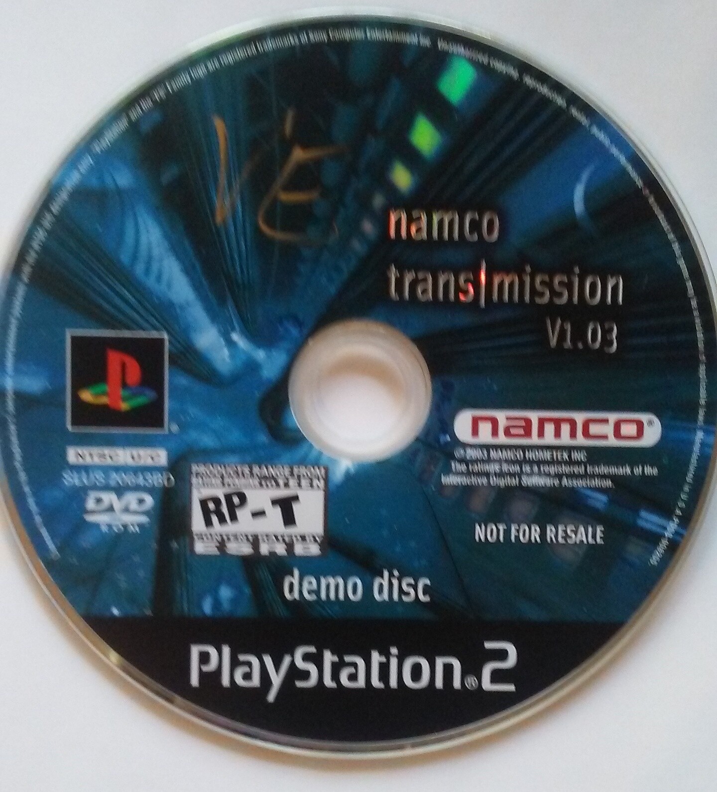 Namco Transmission v1.03 Demo Sampler Disc for Sony Playstation 2 PS2 ...