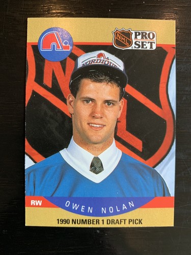 1990/91 Pro Set Owen Nolan Rookie Rc #401 Quebec Nordiques Number 1 ...