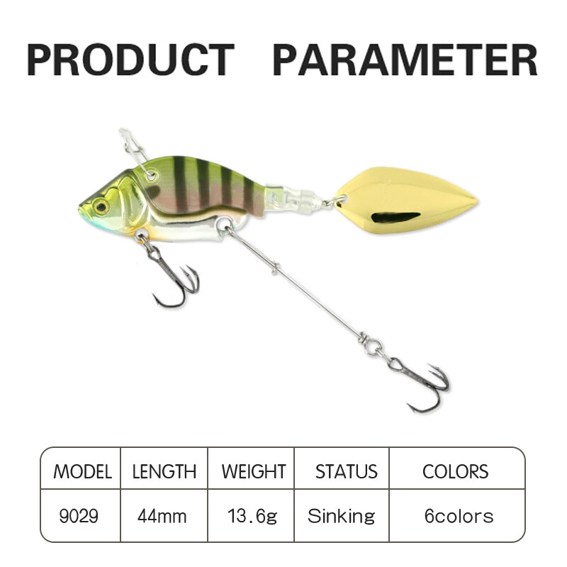 Road Runner Bait 44mm/13.6g Full Swimming Vib Mimic Bait Spinning Metal ...