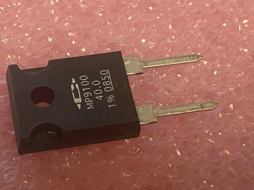 CADDOCK MP9100 40.0Ω 1% THOUGH HOLE THICK FILM Non-Inductive RESISTOR ...