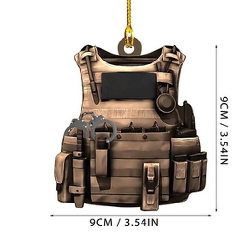 Acrylic Key-chain Military Tactical Pendent Army Marine Flack Vest ...