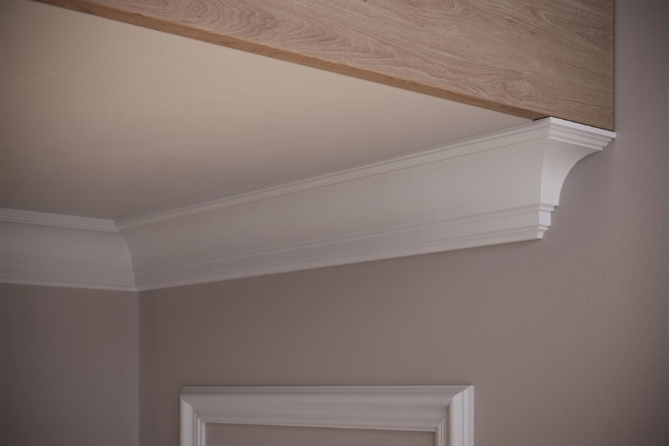 Coving Cornice Light Weight Strong Polymer Moulding Linear Quality CC44 ...