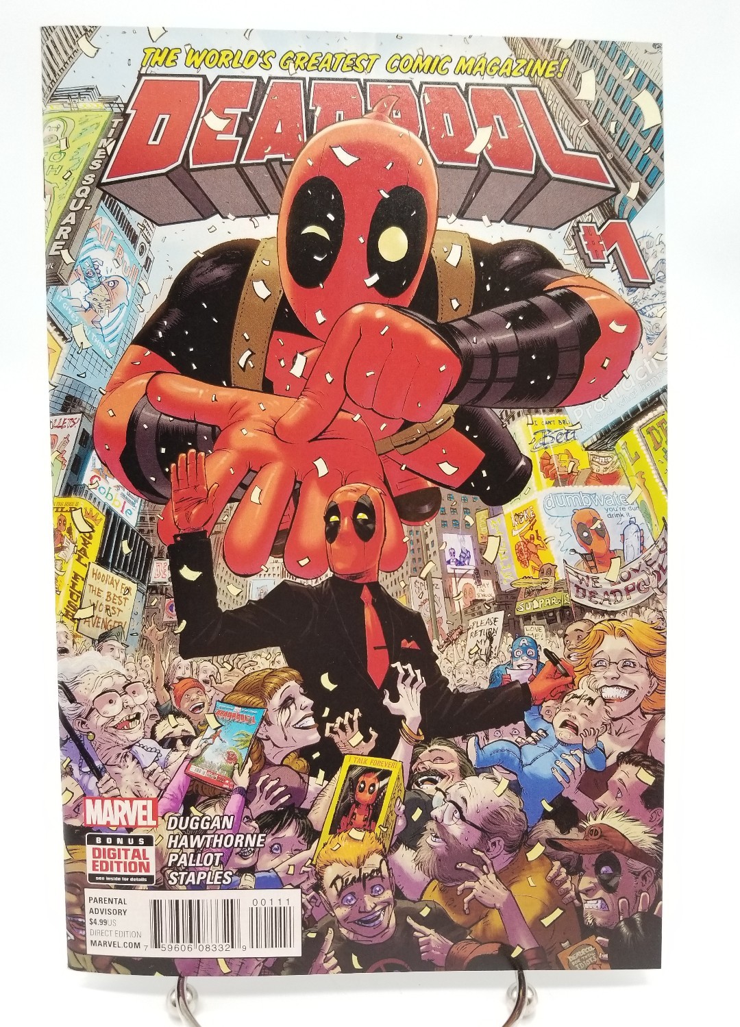 Deadpool 1 First Print Volume 5 January 2016 Marvel Comic Book Duggan ...