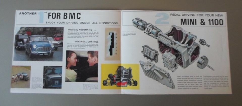 BMC AUTOMATIC TRANSMISSION for AUSTIN MORRIS MINI & 1100 orig c1967 UK ...