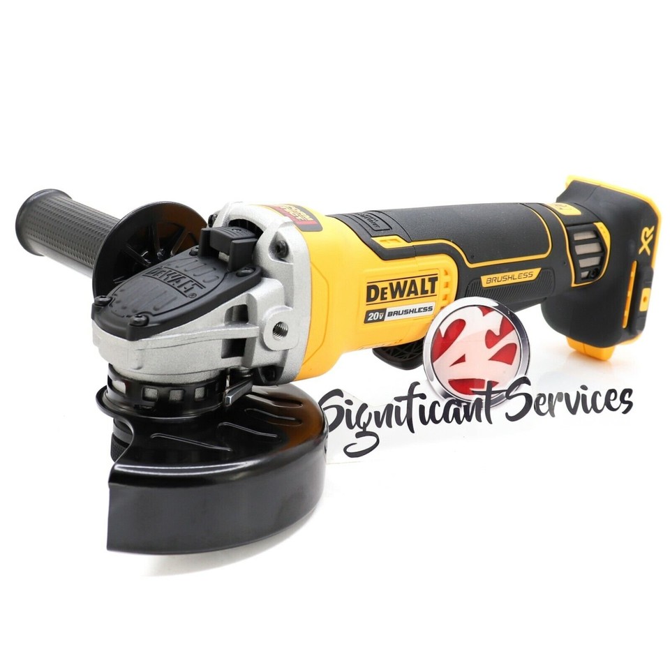 DeWALT DCG413 20V MAX XR Cordless 4 1/2 Brushless Angle Grinder Brake 5 ...