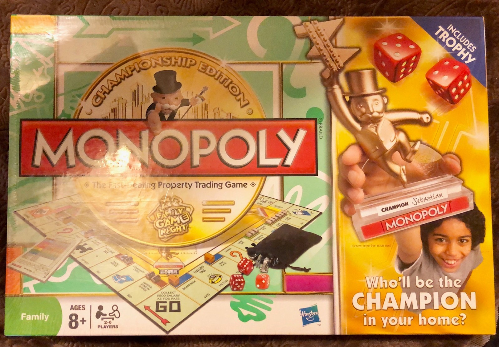 New Sealed Monopoly Championship Edition Game - Includes Trophy - 2009 ...
