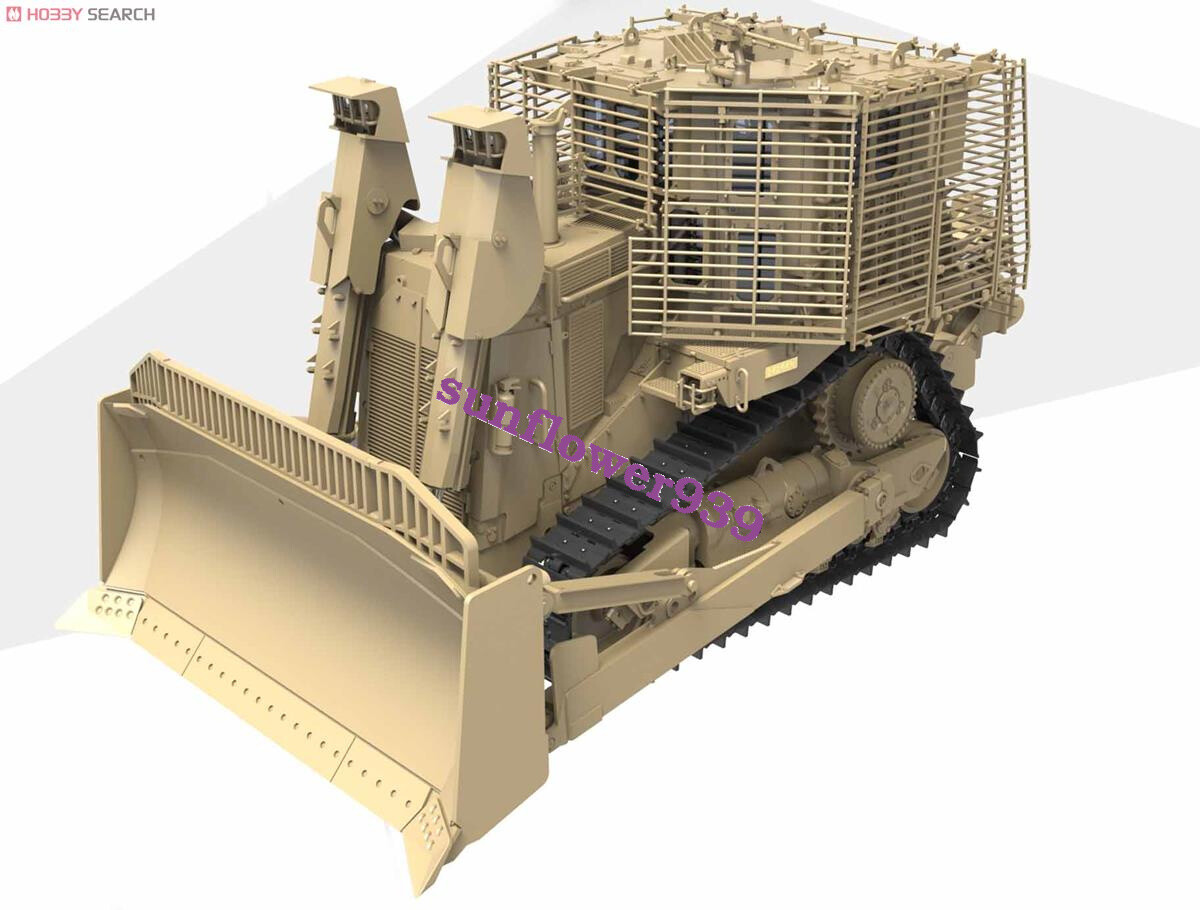 Meng Model SS-010 1/35 D9R Armored Bulldozer w/Slat Armor Model Kit ...