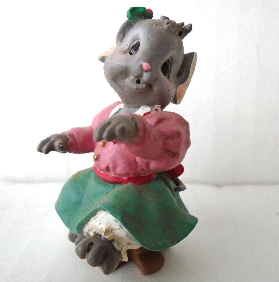 VTG Midwest Christmas Mousekin Figurine -"Sweet Melodies" - Playing the ...