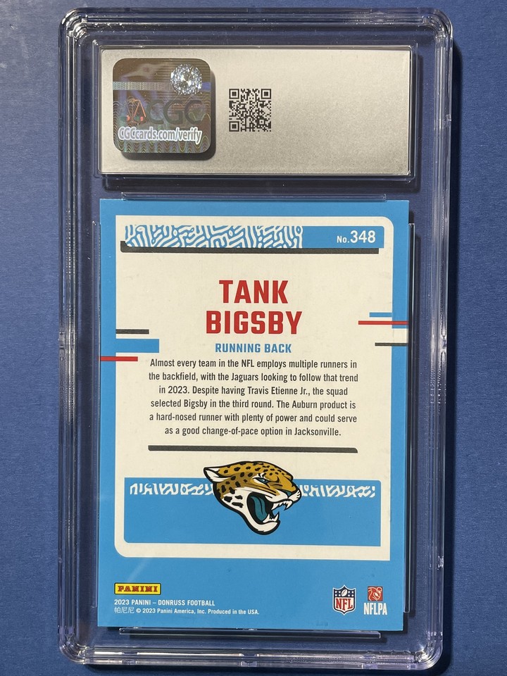 2023 Donruss #348 Tank Bigsby RC Jacksonville Jaguars CGC 9 | eBay