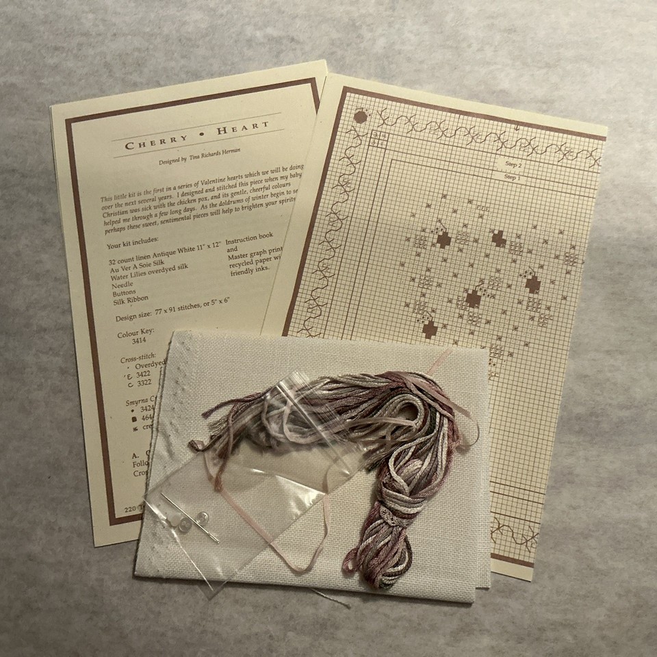 Shepherd’s Bush Cherry Heart Cross Stitch Kit | eBay