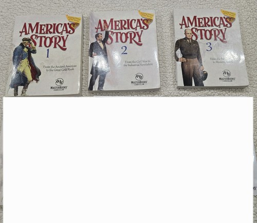 Masterbooks Angela O'Dell America's Story History Textbook Vol. 1, 2, 3 ...