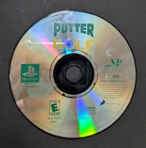 Putter Golf (Sony PlayStation 1, 2001) Loose Disc Only 93992072704| eBay