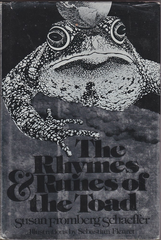 Susan Fromberg Schaeffer THE RHYMES & RUNES OF A TOAD 1st Ed. HC Book ...